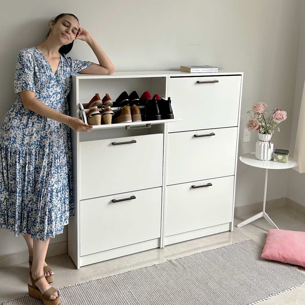 Set Zapateras PLUS blanco – Open Hogar