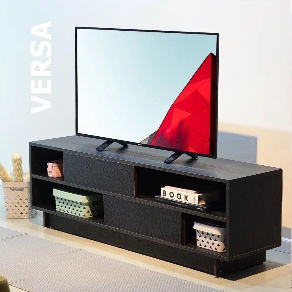 Rack VERSA negro – Open Hogar